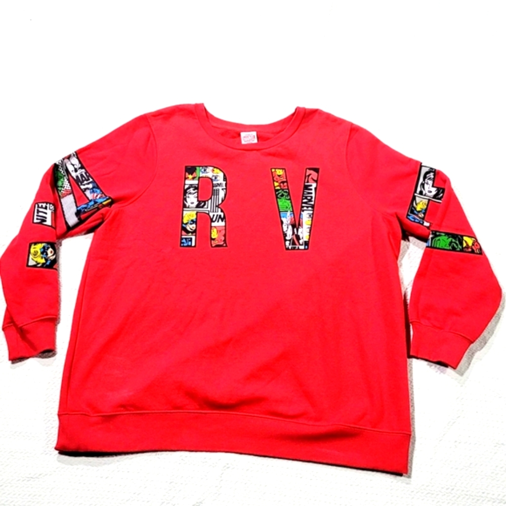 Vintage Marvel Big Crossover Logo Mad Engine Crewneck… - Gem